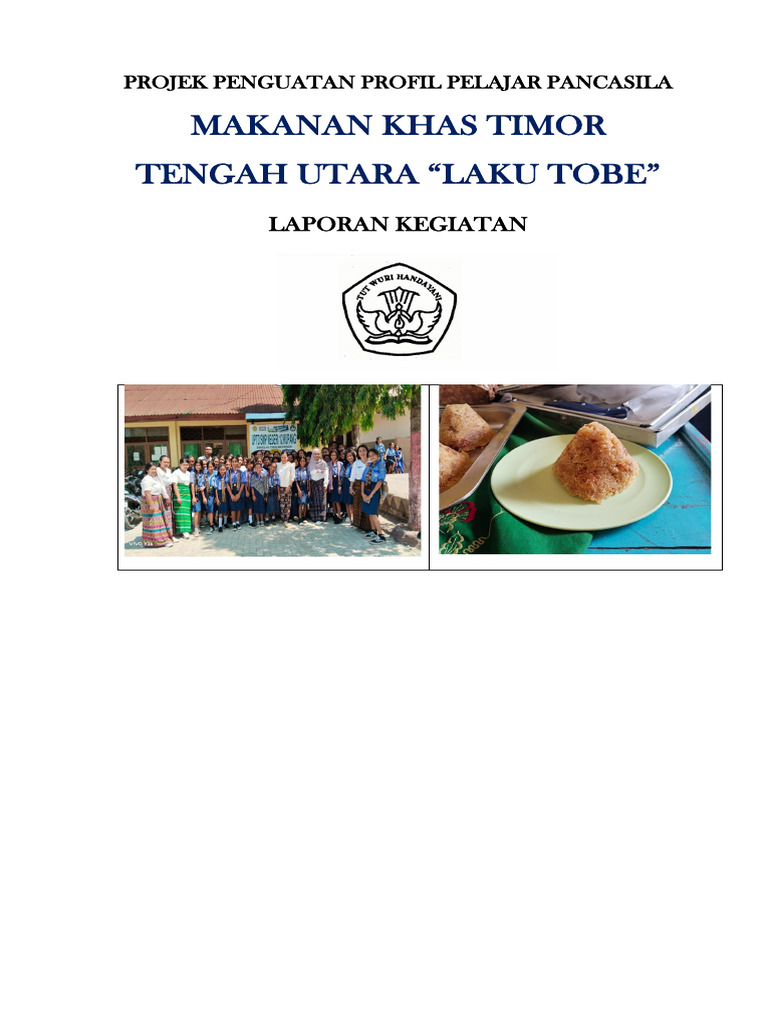 Makanan Khas Timor: Laku Tobe | PDF