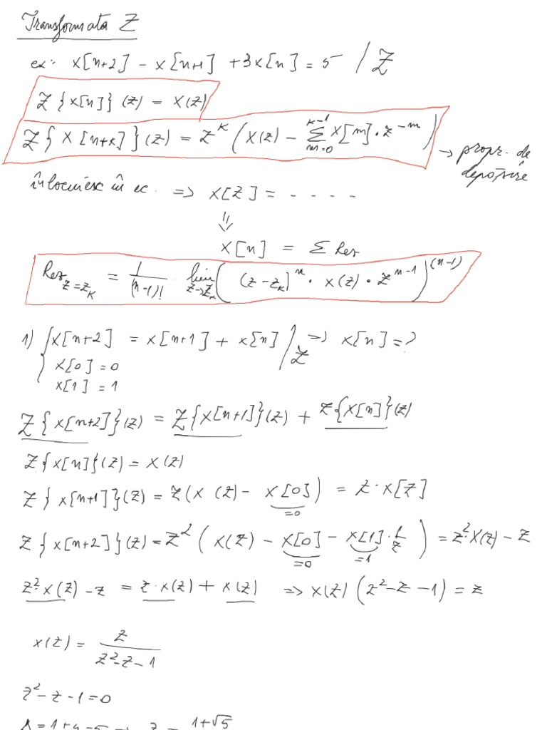 Transformata Z | PDF