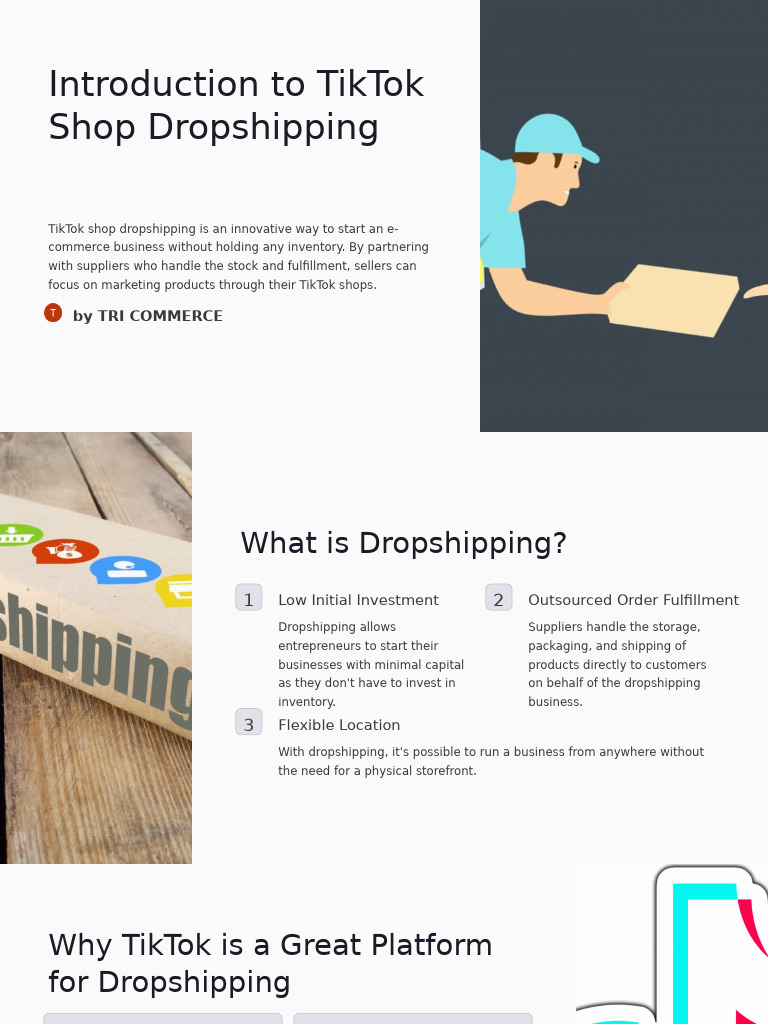 Introduction To TikTok Shop Dropshipping | PDF