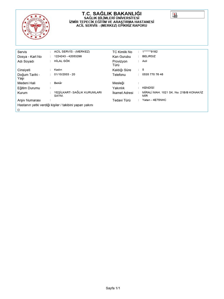 Epikriz PDF | PDF