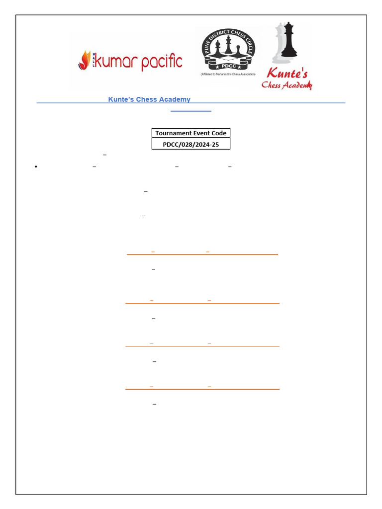 Kumar Pacific Mall KCA Tournament Brochure 01092024 | PDF