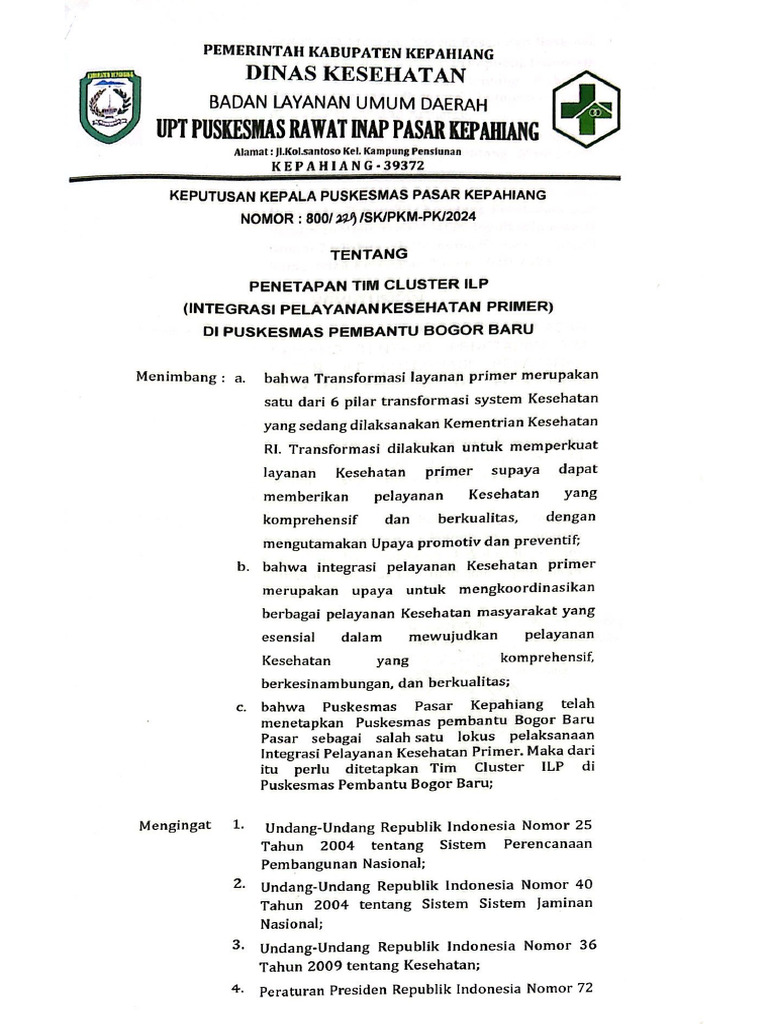 SK Pustu DR PKM | PDF