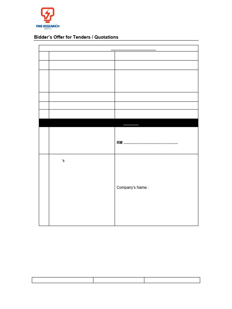 TNBR - Q25 - 2024 - Schedule of Prices | PDF
