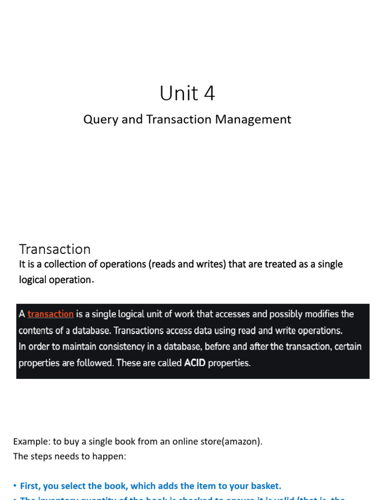 Unit4 ACID | PDF