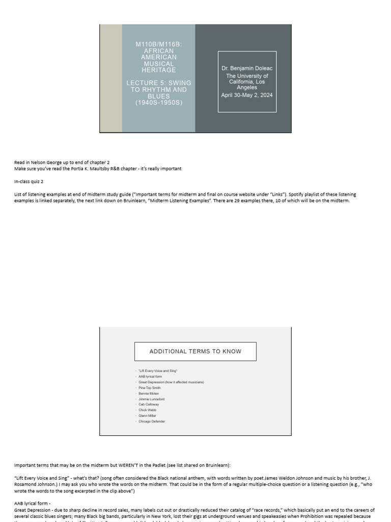 Lecture 5 Slides Tuesday 4-30 | PDF