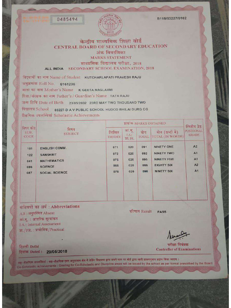 10th marksheet.pdf | PDF