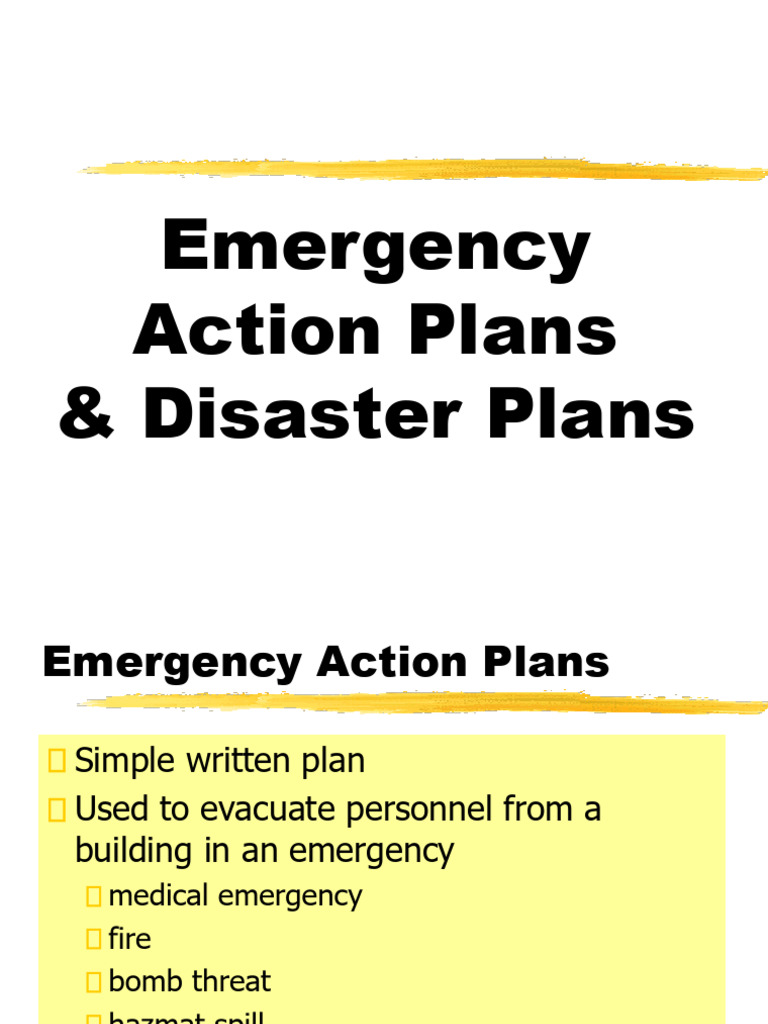 Emergency_Action_Plans_&_Disaster_Plans | PDF