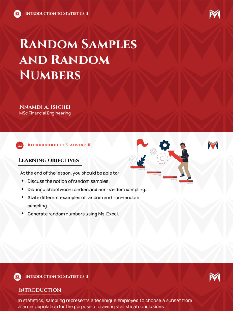 RANDOM SAMPLES AND RANDOM NUMBERS (PDF) | PDF