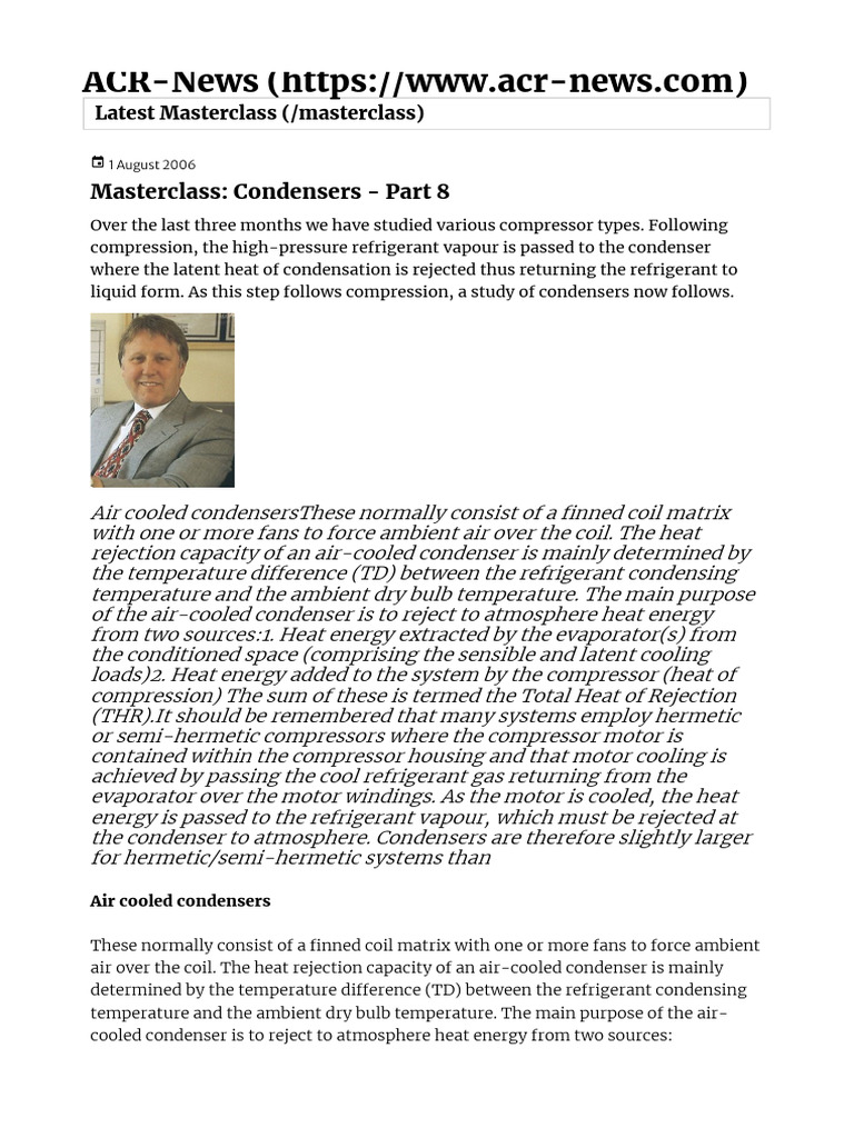 Masterclass - Condensers - Part 8 | PDF