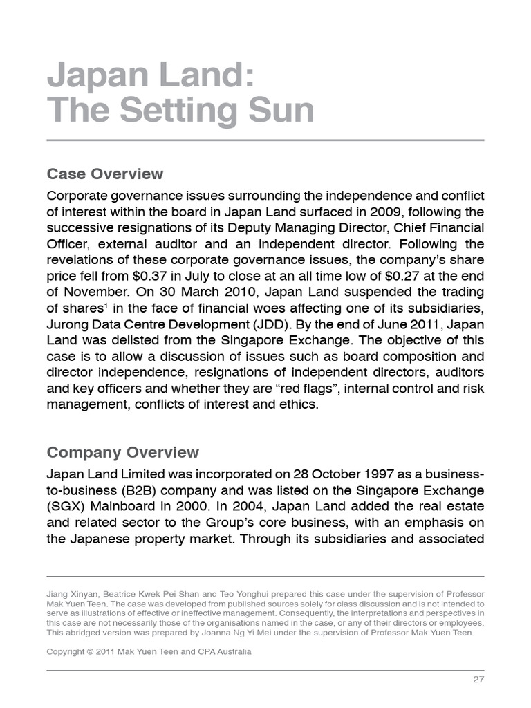 Corporate-Governance-Case-Studies (Dragged) - 2 | PDF