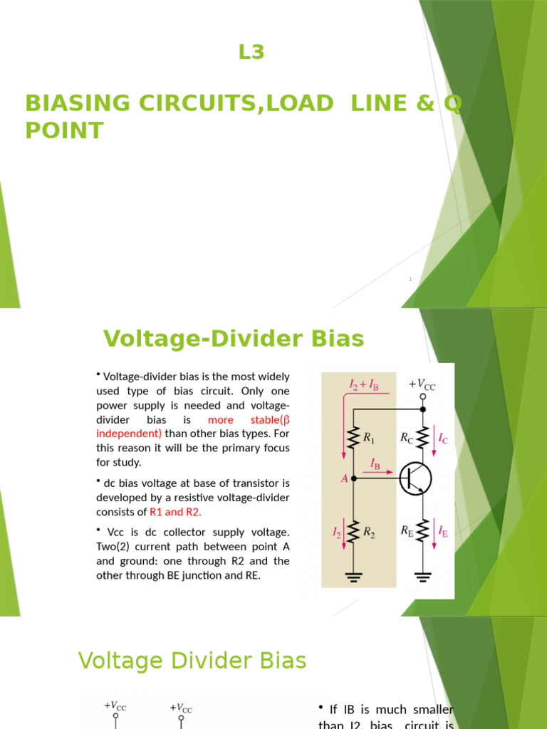 BJT Bias Crts DC Load Line L3 New | PDF
