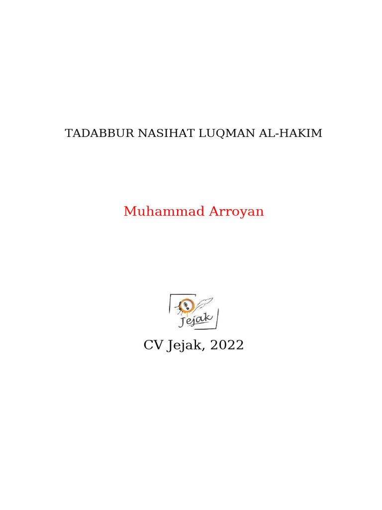 Buku Luqman | PDF