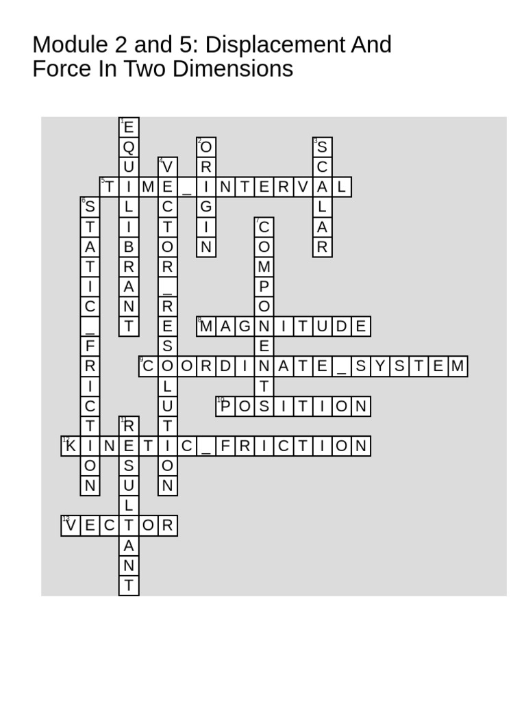 Module 2 and 5 Displacement and Force in Two Dimensions 1724217300 | PDF