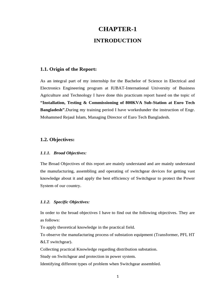 A Practicum Report On Installation Testi | PDF