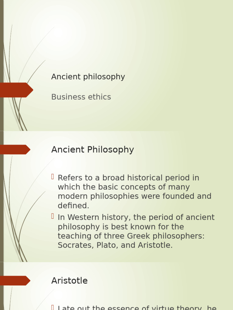 Ancient Philosophy | PDF