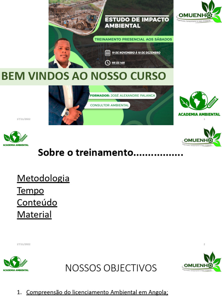 AULA 01 EIA Secil Lobito | PDF