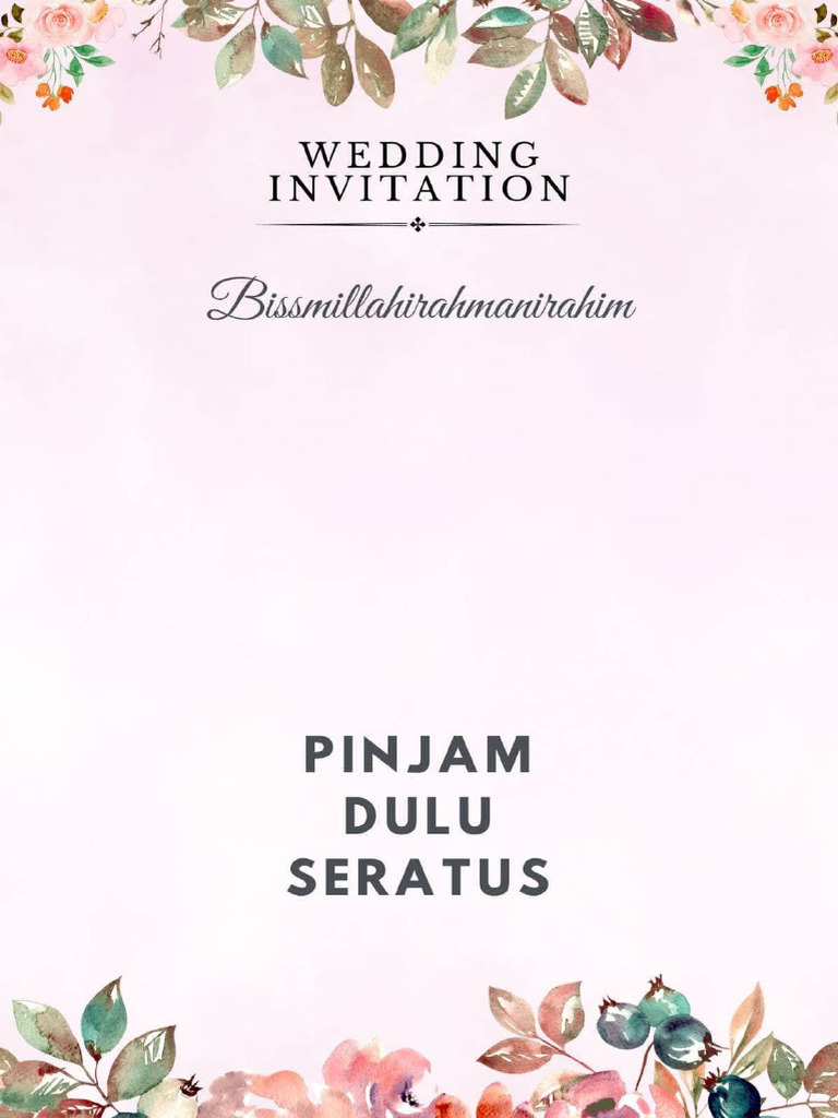 Wedding Invitation | PDF