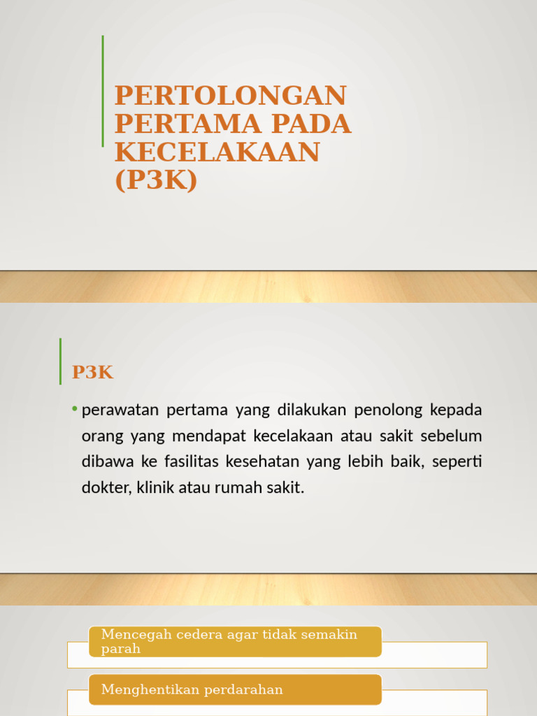 Penyuluhan P3K | PDF