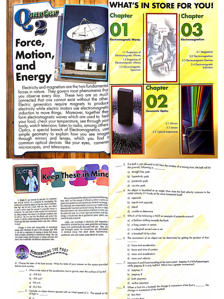 Science - Force, Motion, and Energy | PDF