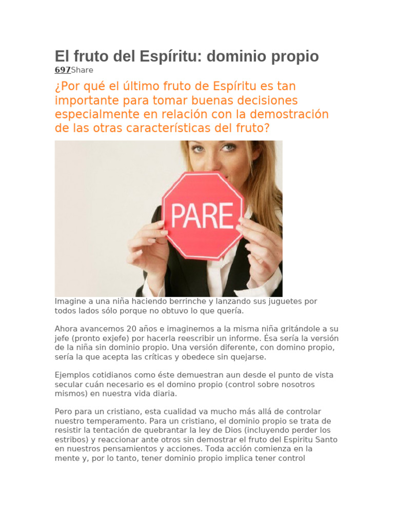 Dominio propio | PDF