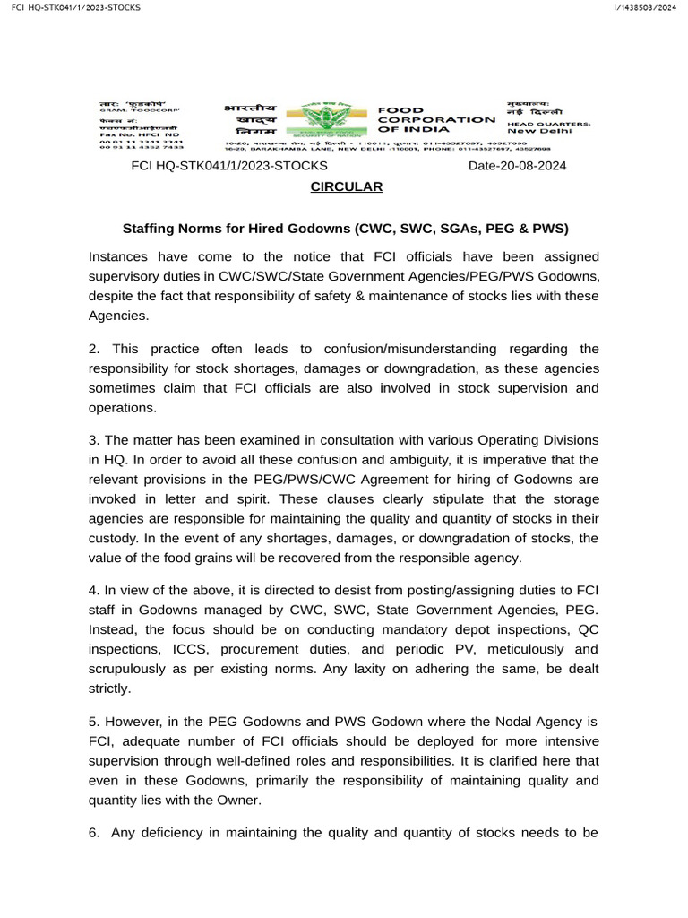 Circular dated 20.08.2024 | PDF