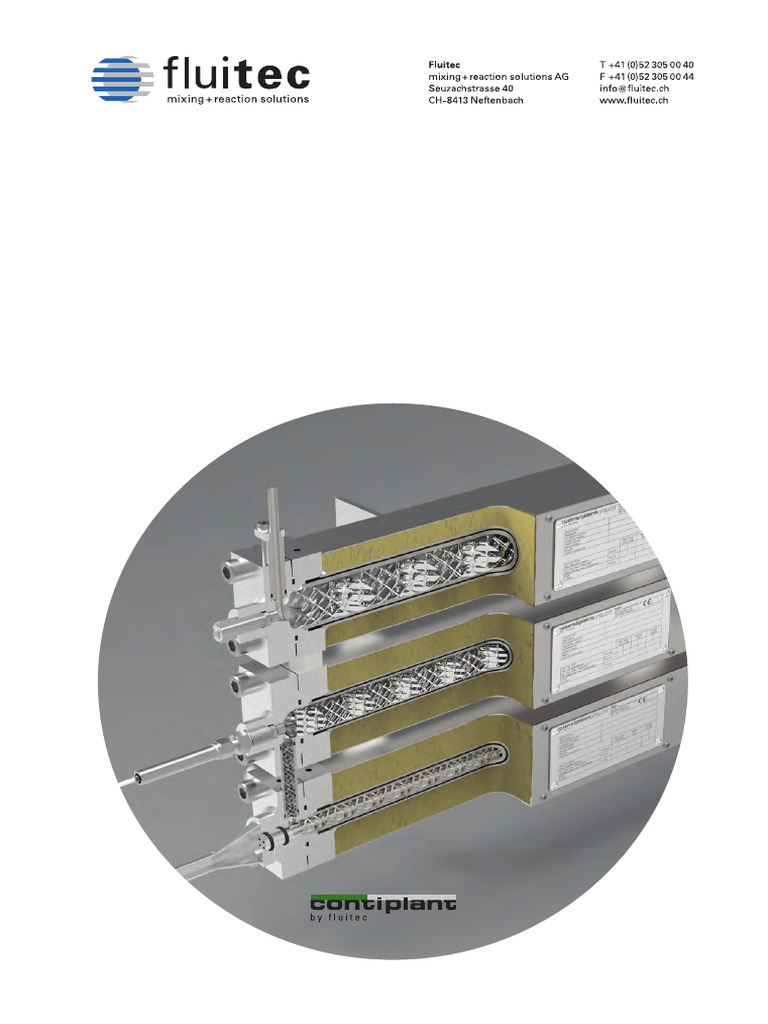 Fluitec-Contiplant-Flow-Reactors-E | PDF