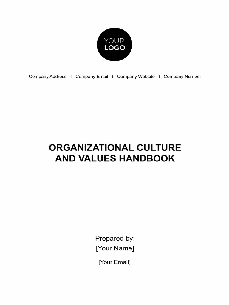 Organisational Culture & Value Handbook | PDF