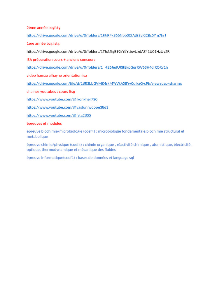 Préparation ISA | PDF