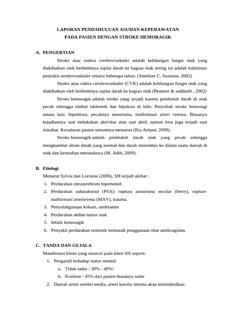 LP Stroke Hemoragik | PDF