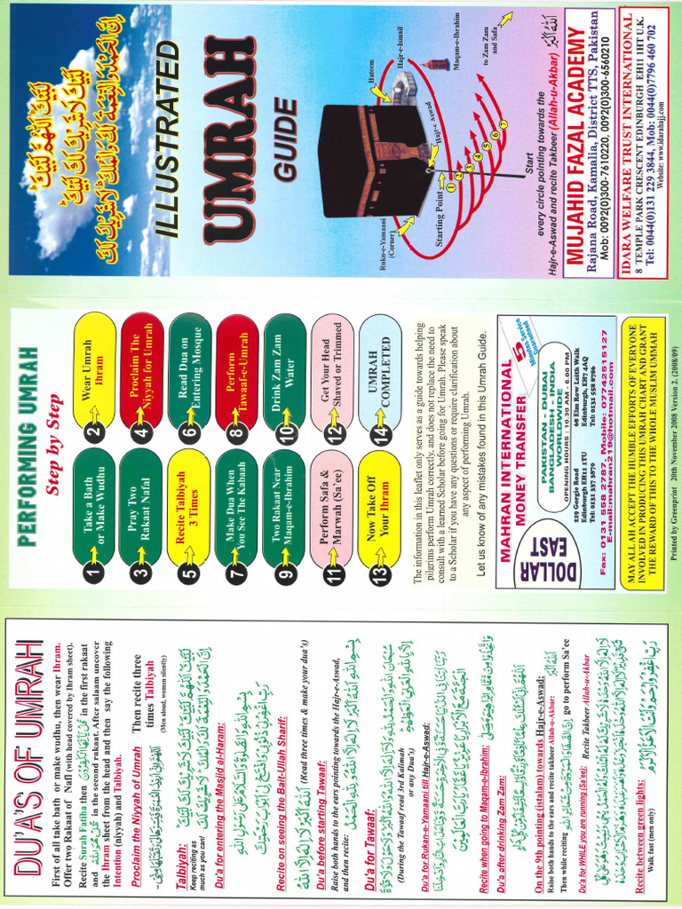 Umrah Guide Chart English Front1 | PDF