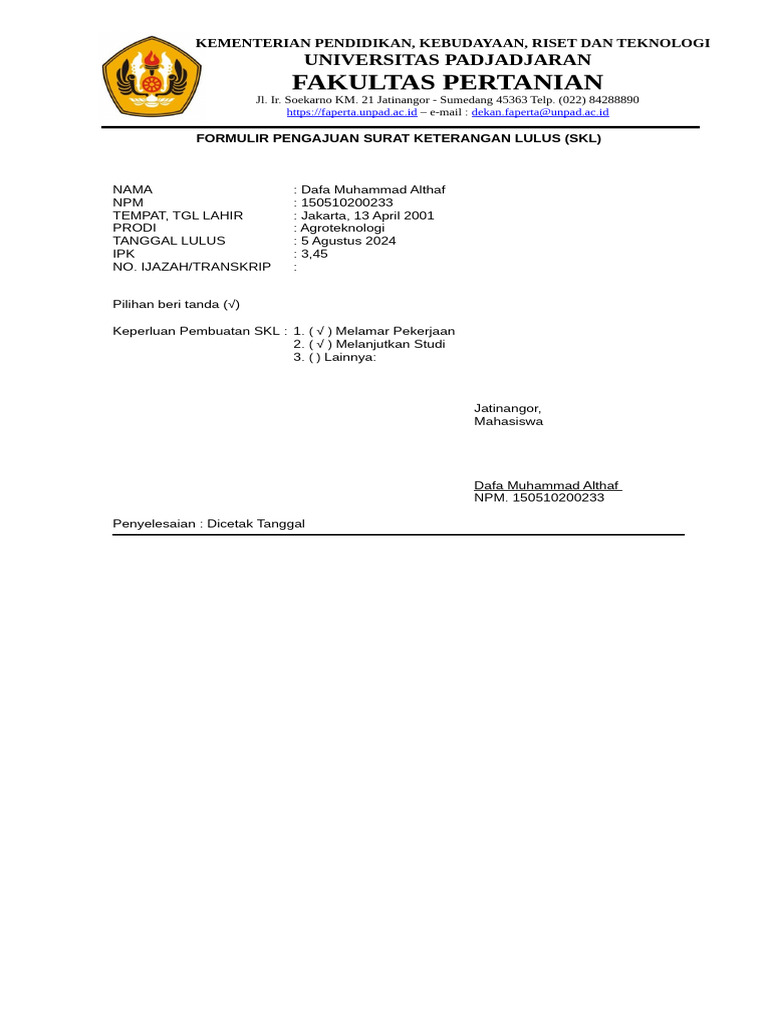 Form Skl 2024 Pdf
