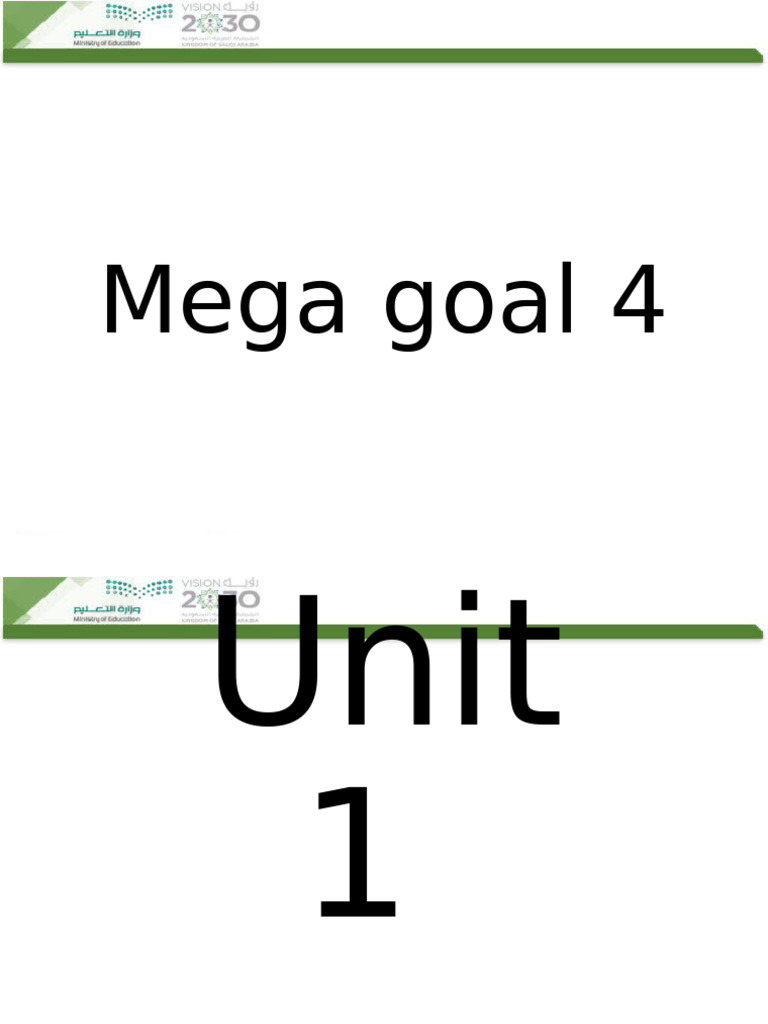 Mega Goal 4 Workbook | PDF