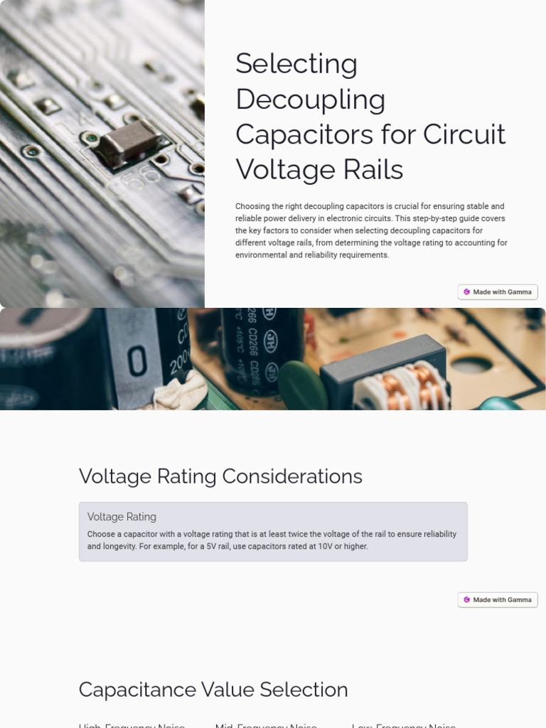 Selecting Decoupling Capacitors Yufor Circuit Voltage Rails 1718672032 | PDF