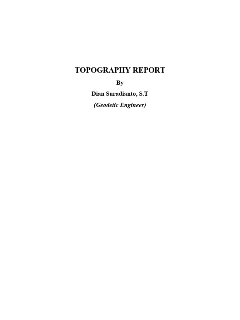 Topography Report | PDF