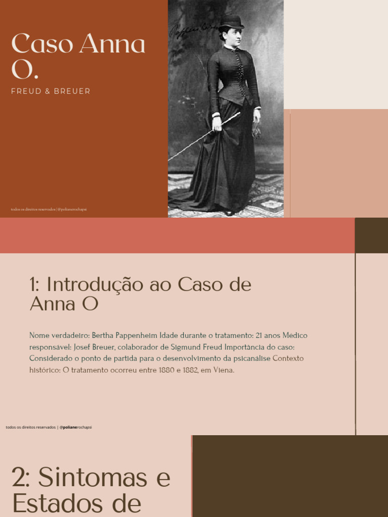 Caso Anna O - Psicanálise | PDF