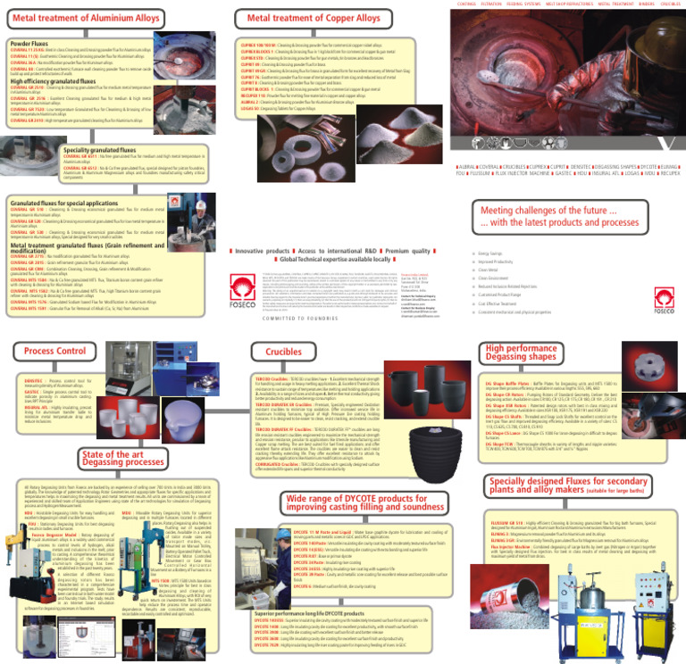 Foseco Mixing Brochure | PDF | Brass | Alloy