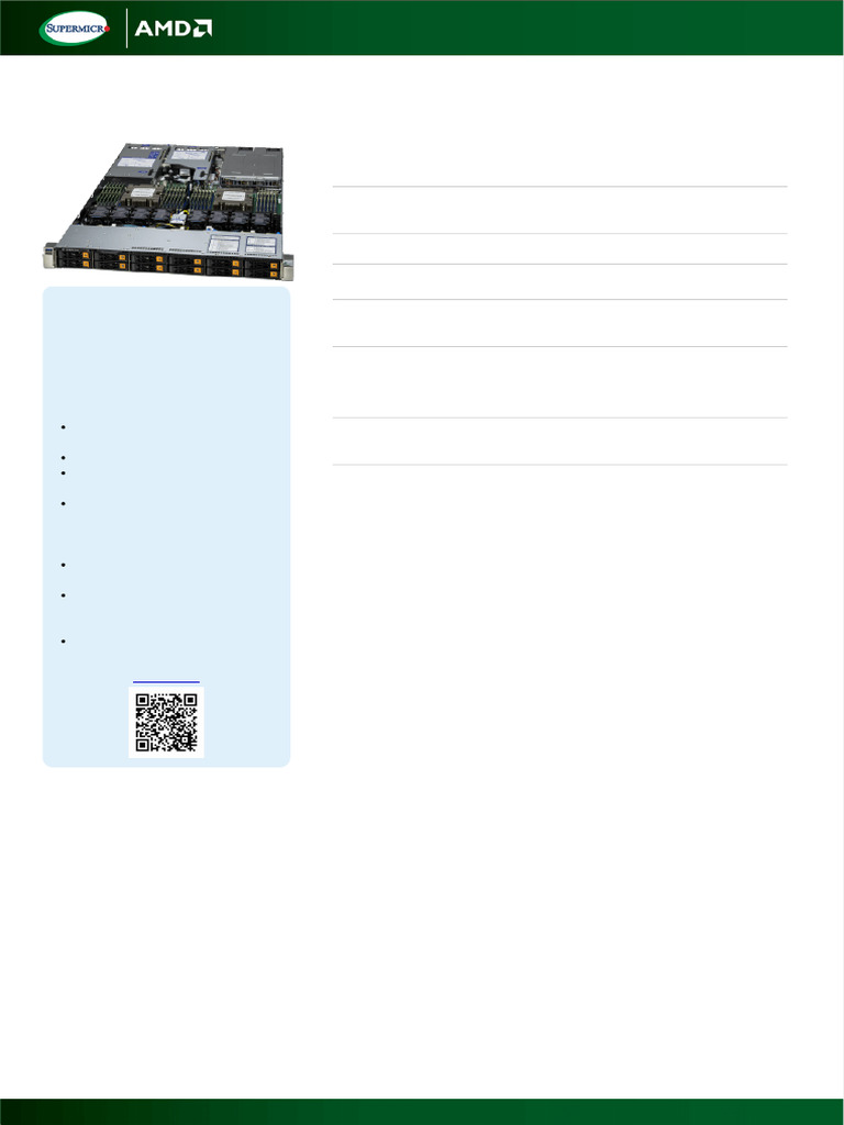2022 Supermicro AMD - AS -1125HS-TNR | PDF
