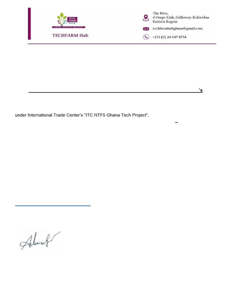 YEA- ITC Letter | PDF