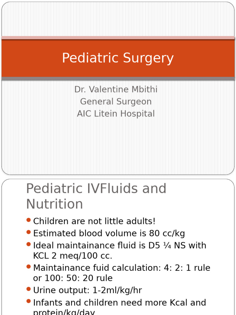 Pediatric Surgery | PDF