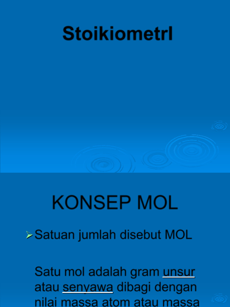 2 Kimia Dasar Stoikiometri | PDF