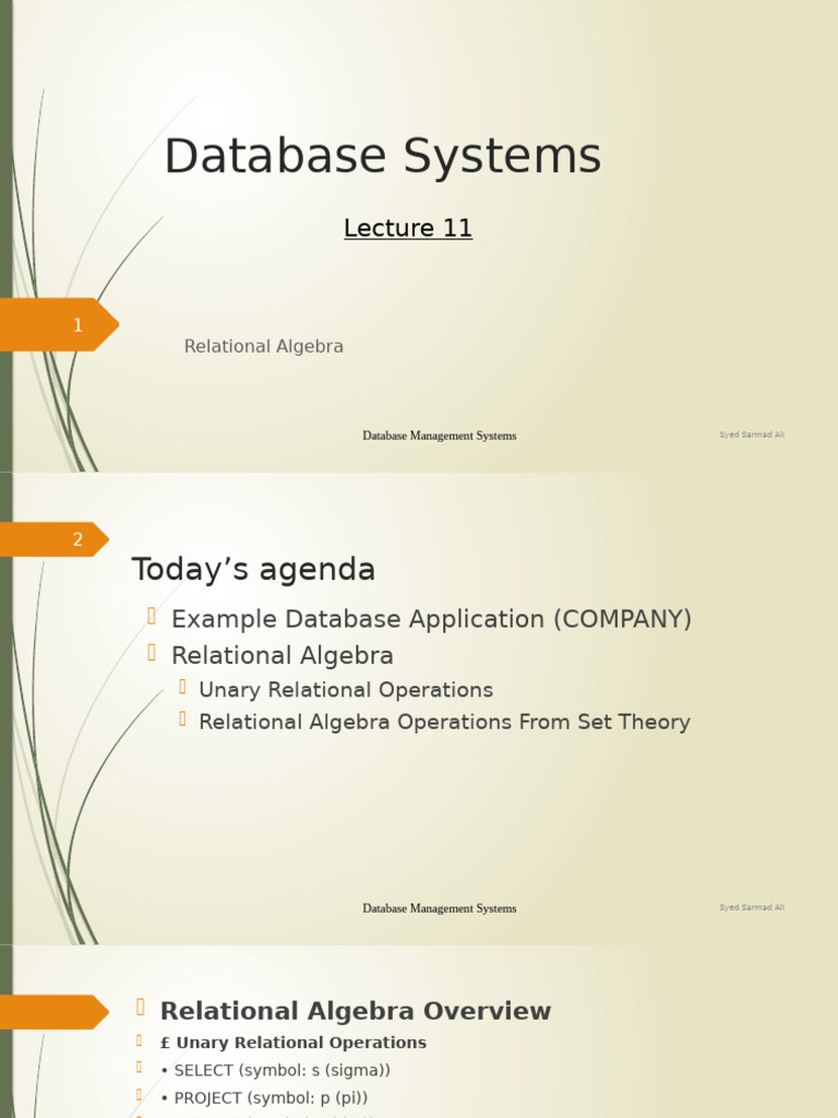 Relational Algebra | PDF