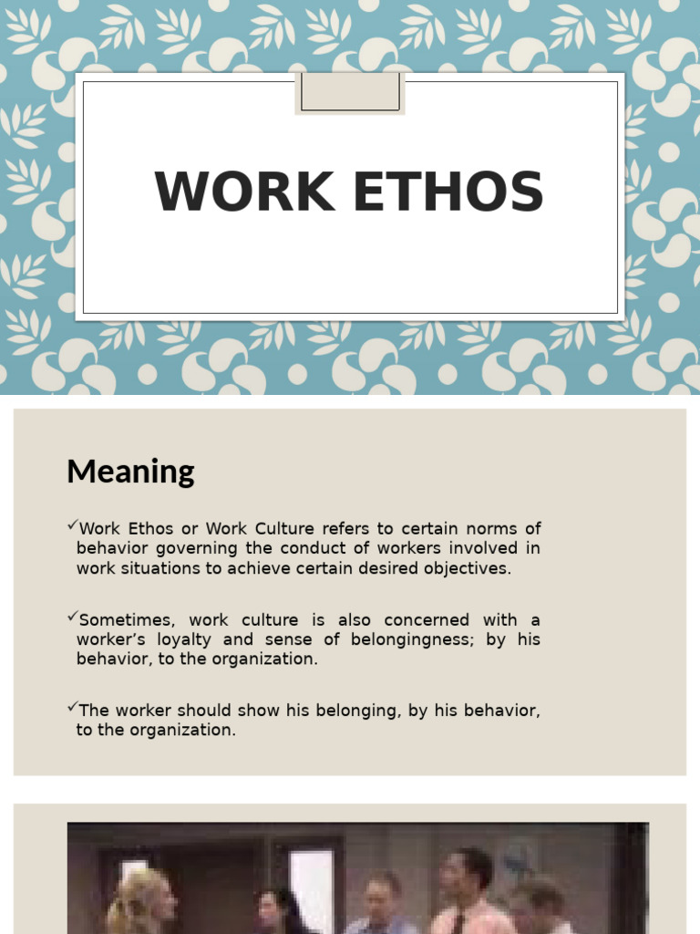 Work Ethos | PDF
