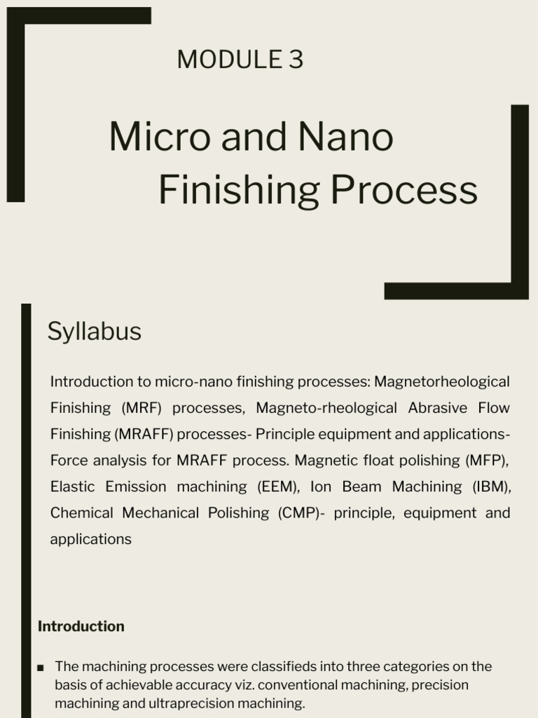 Micro Nano Module 3 | PDF | Sputtering | Science & Mathematics