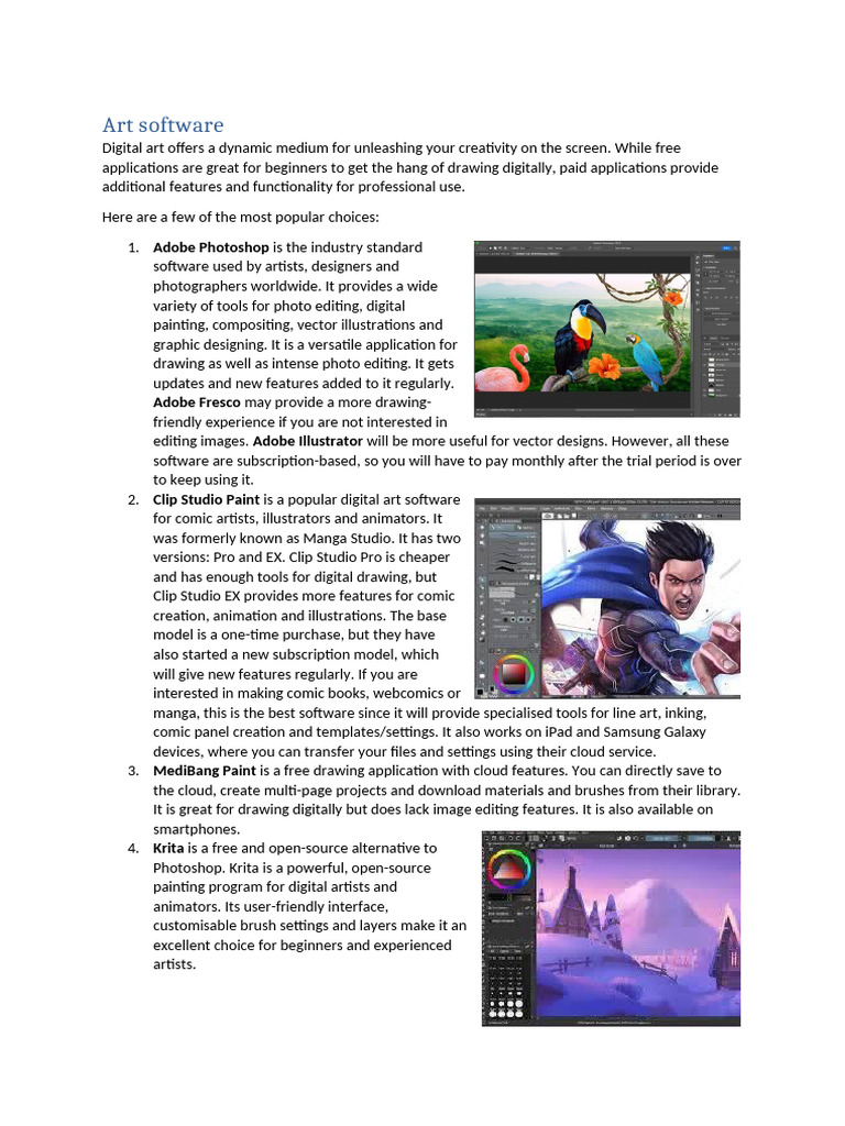 Art Software | PDF | Computing | Software
