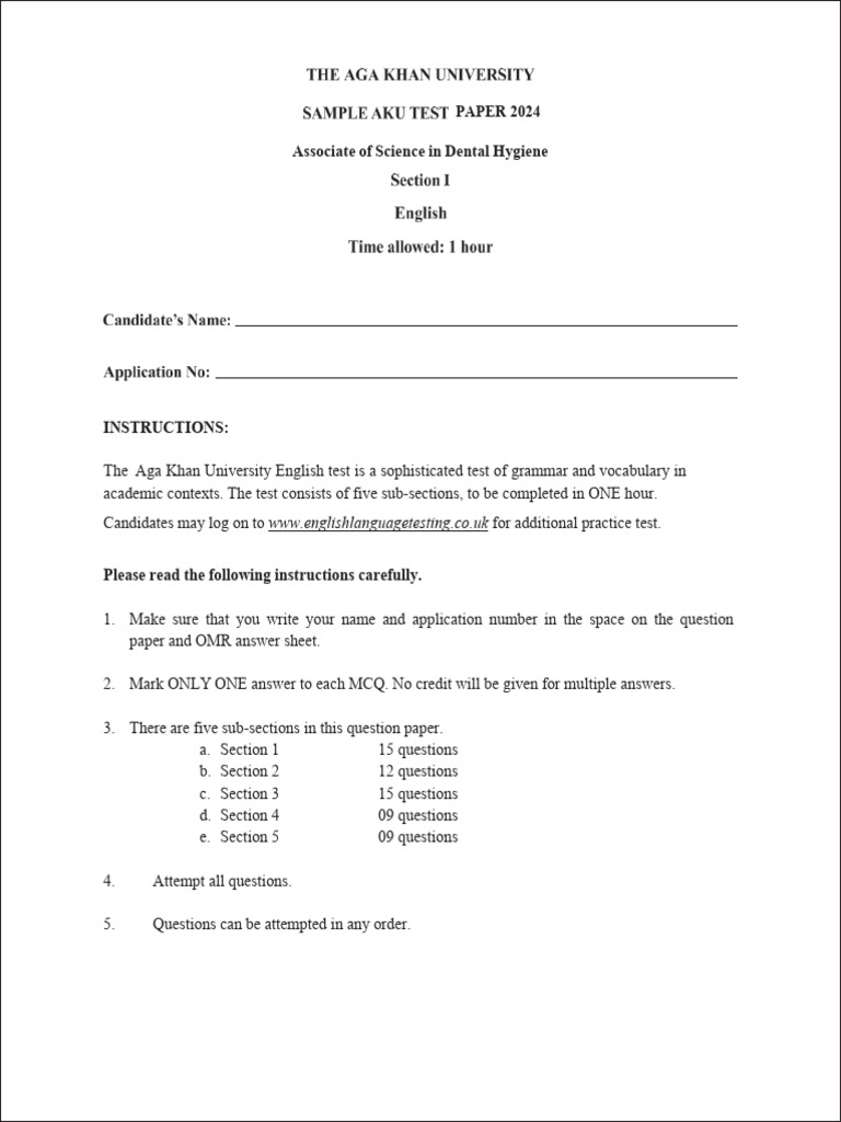 Sample Paper ASDH | PDF