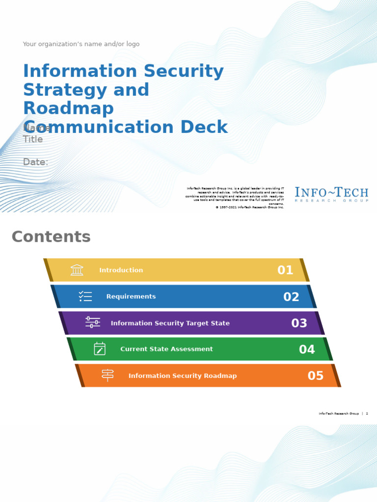 It Information Security Strategy Communication Deck v2 | PDF
