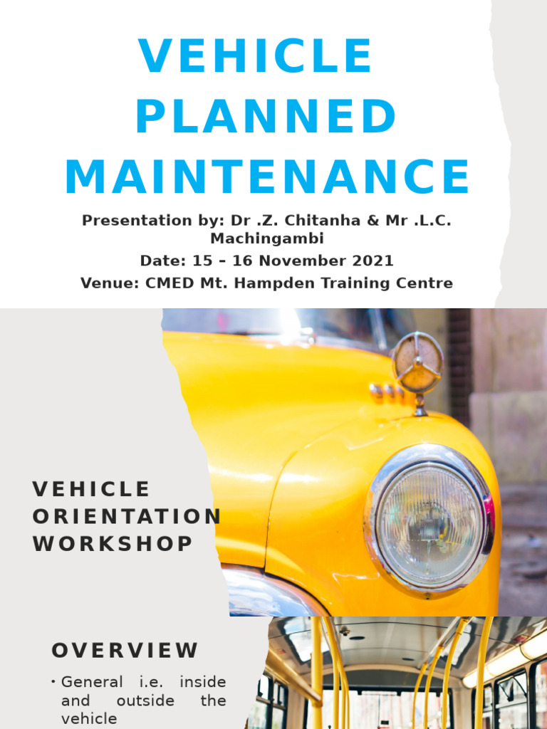 Bus Planned Maintenance Module - 16 Nov. 2021 | PDF
