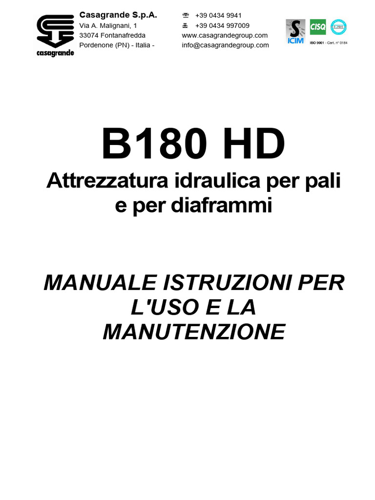 B180HD MU 2 Ita | PDF