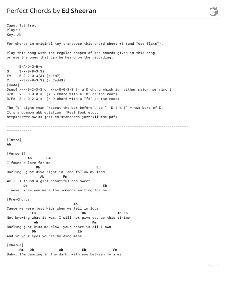 Perfect Chords | PDF