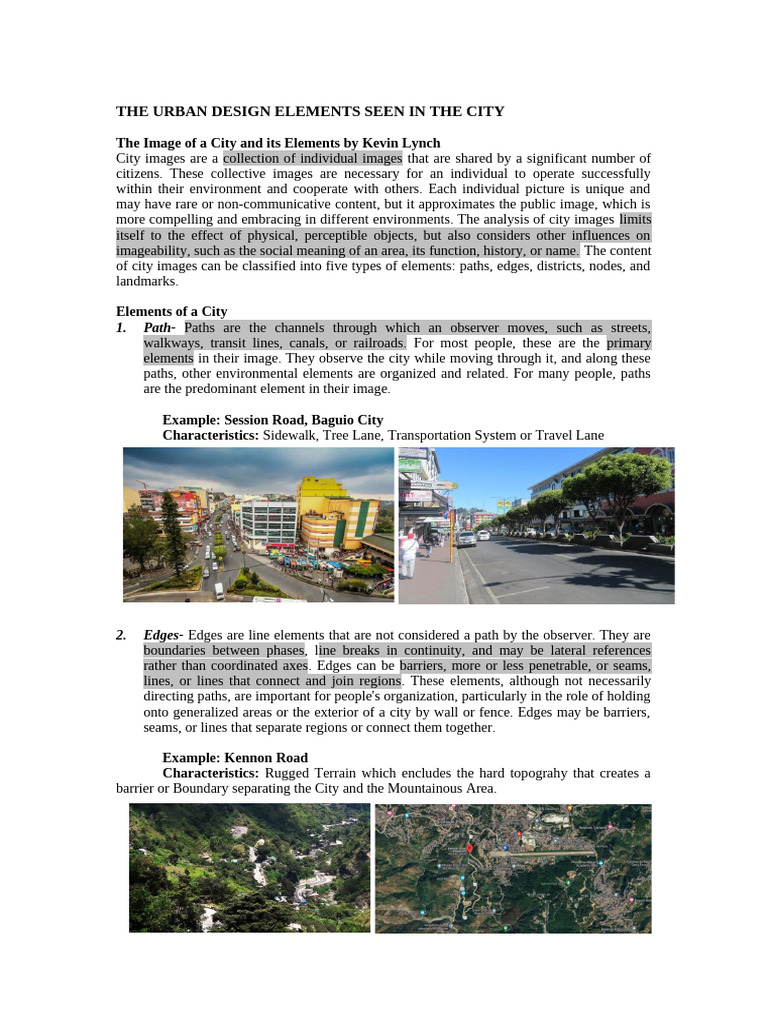 Urban Design Elements in Cities | PDF | Urban Design